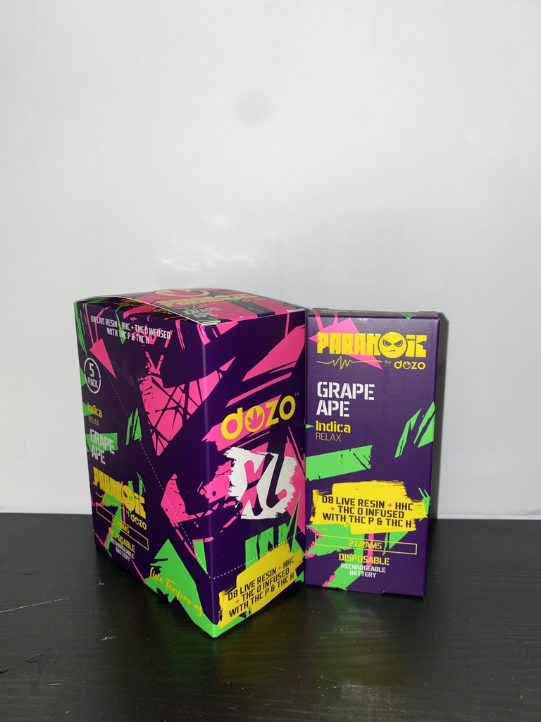 Dozo-Grape Ape 2 Grams 5 Pack Indica | Carytown Tobacco Inc.